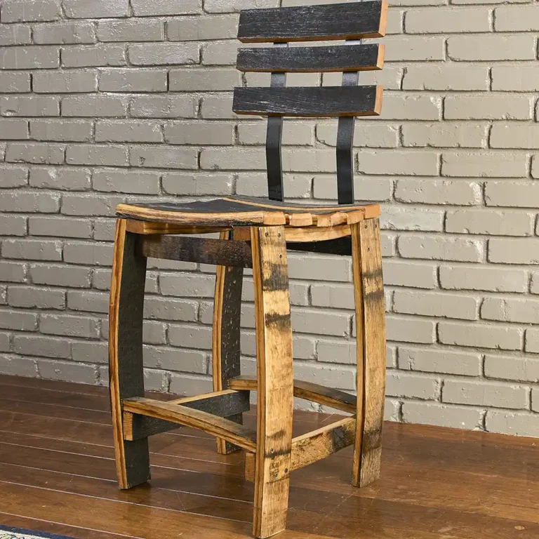 Whiskey Barrel Cabinet with Doors | Customizable Liquor Storage